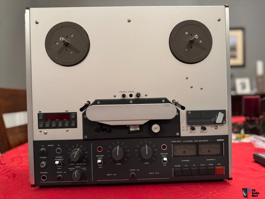 Revox PR99 MKIII high-speed 2T 1/4" Analog Tape Machine - Serviced, See ...