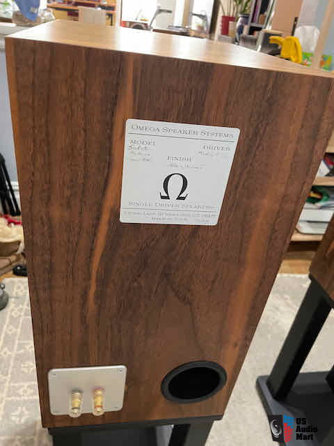 Omega Super Alnico Monitors - Claro Walnut Finish - w/Skylan Stands ...