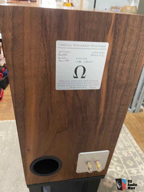 Omega Super Alnico Monitors - Claro Walnut Finish - w/Skylan Stands ...