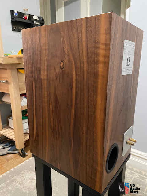 Omega Super Alnico Monitors - Claro Walnut Finish - w/Skylan Stands ...
