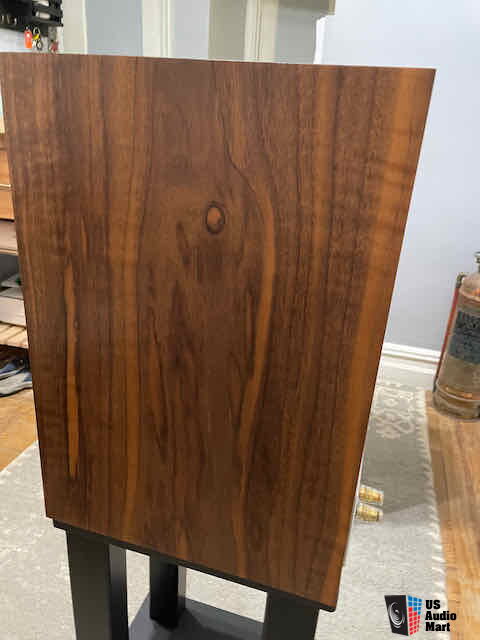 Omega Super Alnico Monitors - Claro Walnut Finish - w/Skylan Stands ...