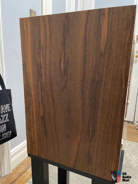 Omega Super Alnico Monitors - Claro Walnut Finish - w/Skylan Stands ...