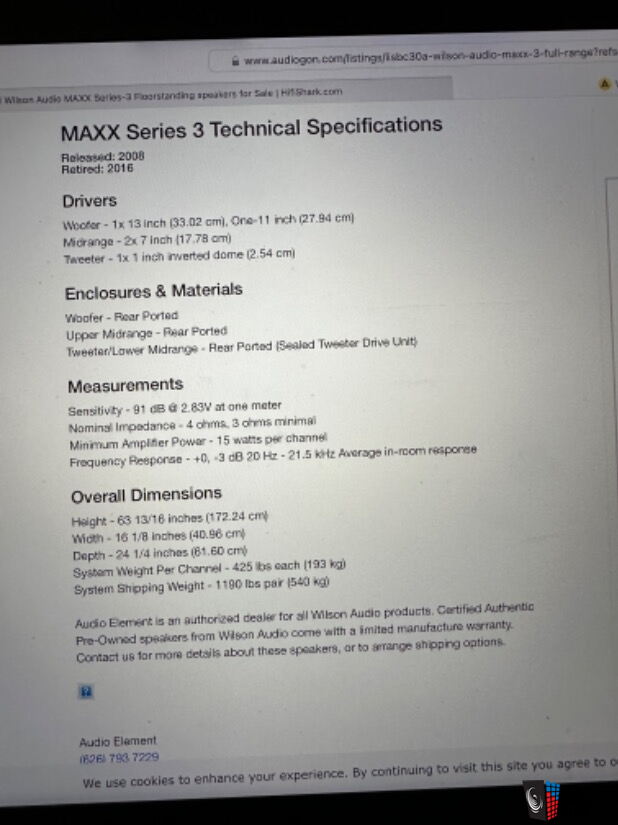 Wilson Maxx 3 Photo #5466093 - US Audio Mart