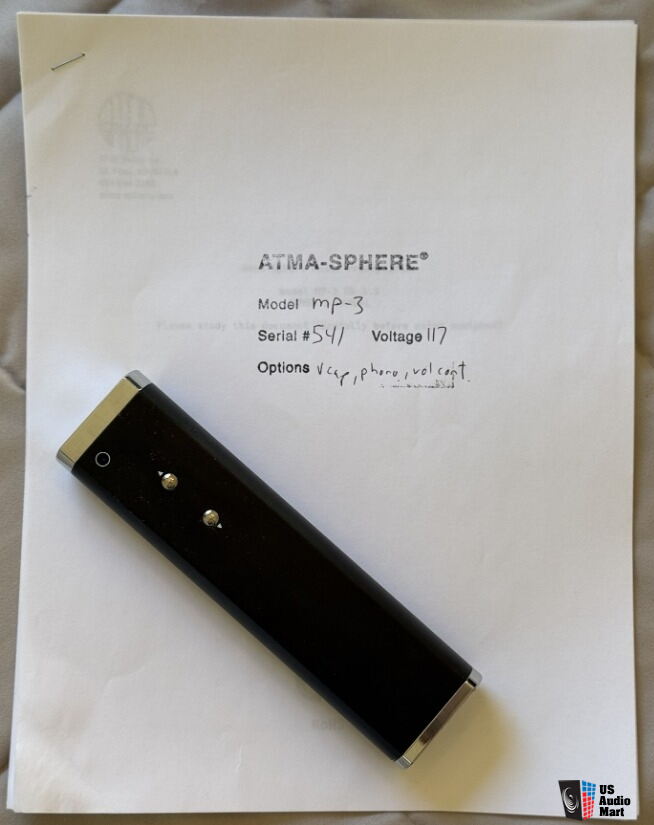 Atma-Sphere MP-3 with upgraded CAPS, Phone and Damping Package - Demo ...