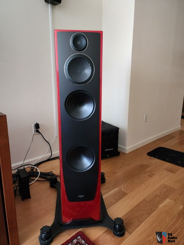 Paradigm PERSONA 7F Speakers (Candy Apple Red custom finish) Photo ...