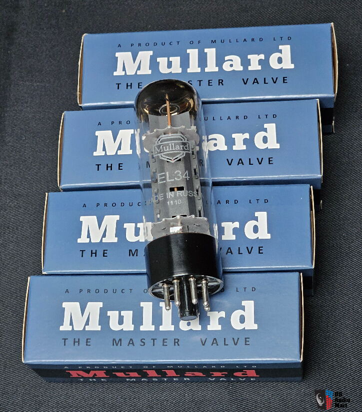 Mullard EL34 Reissue Tubes, Factory-Matched Quad Photo #5470423 - US ...