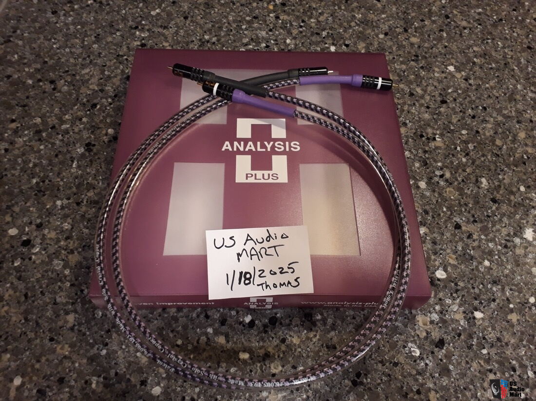 New - Analysis Plus Solo Crystal 1 M RCA Interconnects Photo #5470828 ...