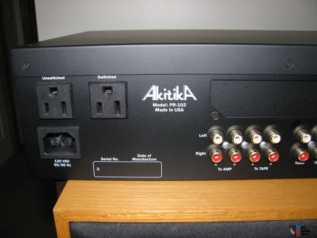 Akitika PR-102 Stereo Preamplifier, with remote and tone controls ...