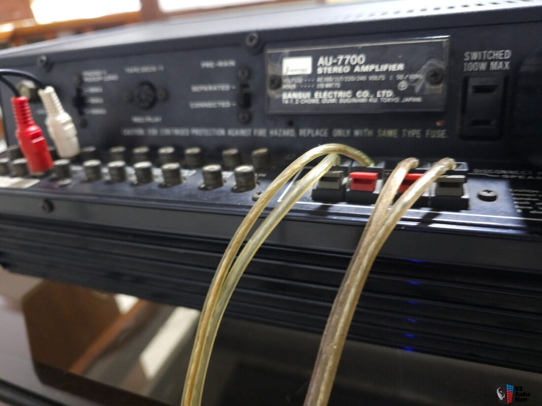 Sansui Au-7700 Stereo Amplifier Good Condition Reccaped Photo #5478405 ...