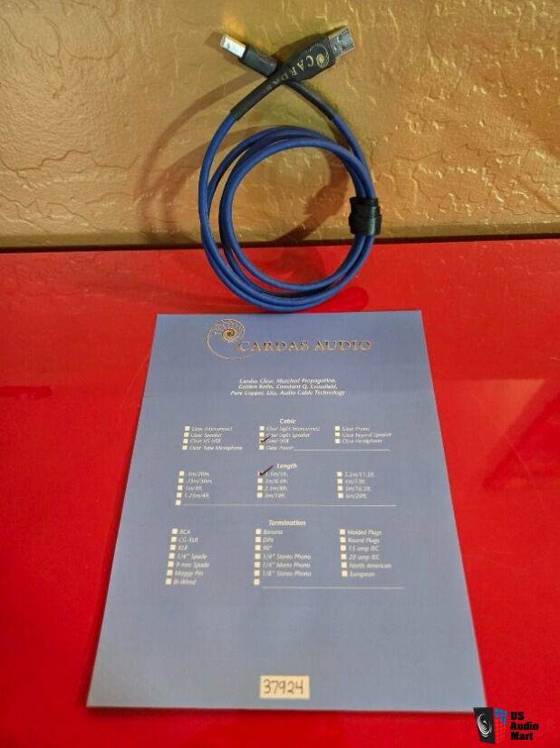 Cardas Digital Cables - Clear, Lightning, Parsec - SPDIF, USB For Sale ...