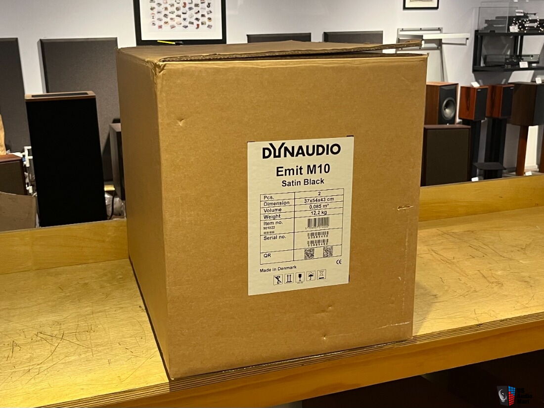 Dynaudio Emit M10 Bookshelf Speakers in Satin Black Finish w/ Manual ...