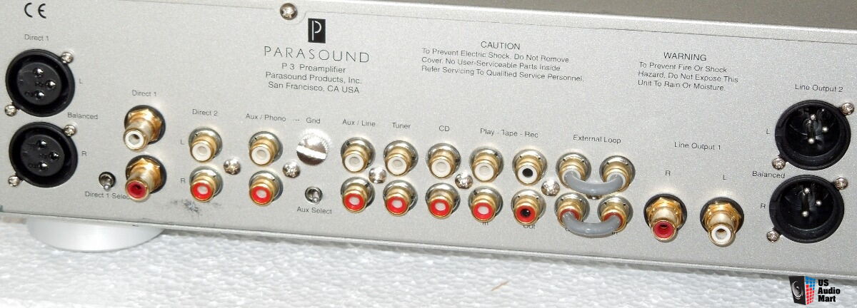 Parasound P3 Full feature preamp w/ phono great performer! Photo ...
