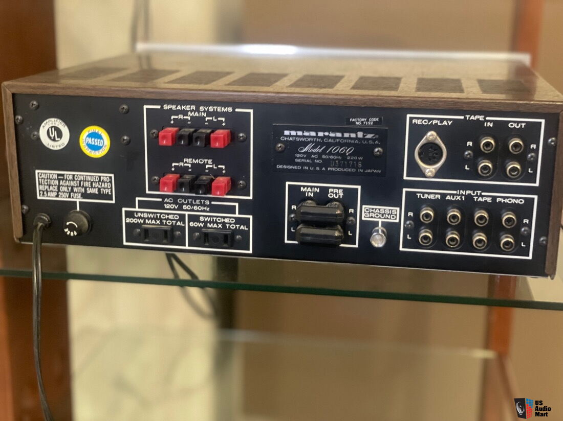 Marantz Console Stereo Amplifier Model 1060 Photo #5484773 - US Audio Mart