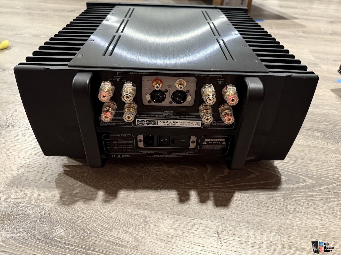 Coda Technologies 16.0 Power Amplifier - Black - Meterless Photo ...