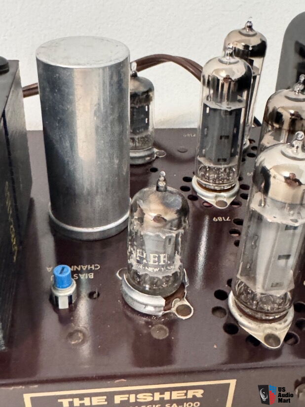 Fisher SA-100 EL84 Tube Power Amplifier All Original and Unrestored ...