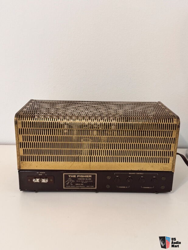 Fisher SA-100 EL84 Tube Power Amplifier All Original and Unrestored ...