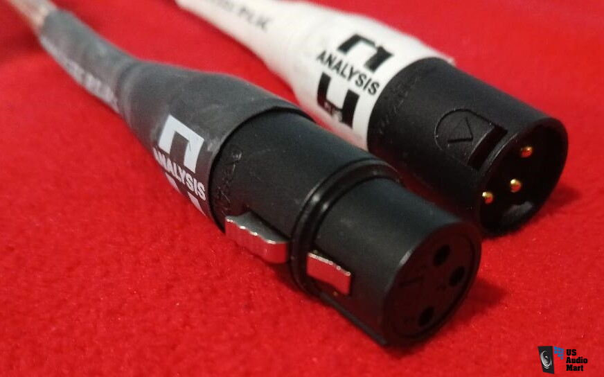 Analysis Plus Silver Oval -IN Interconnects *.5 Meter Pair* W/XLRs Orig ...