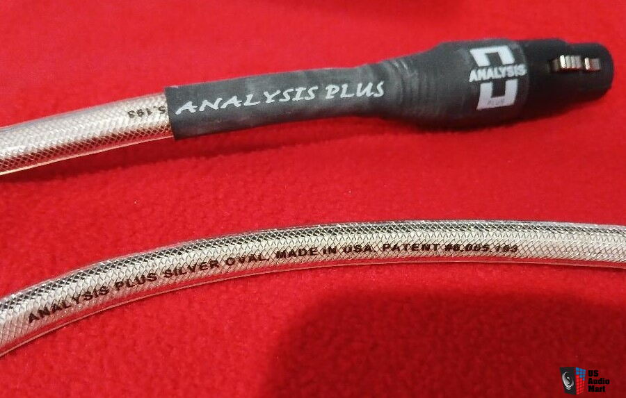 Analysis Plus Silver Oval -IN Interconnects *.5 Meter Pair* W/XLRs Orig ...