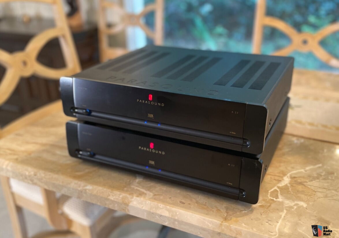 Parasound A23 PAIR of Stereo/MONO Amps, Balanced XLR/Single Ended 400W ...