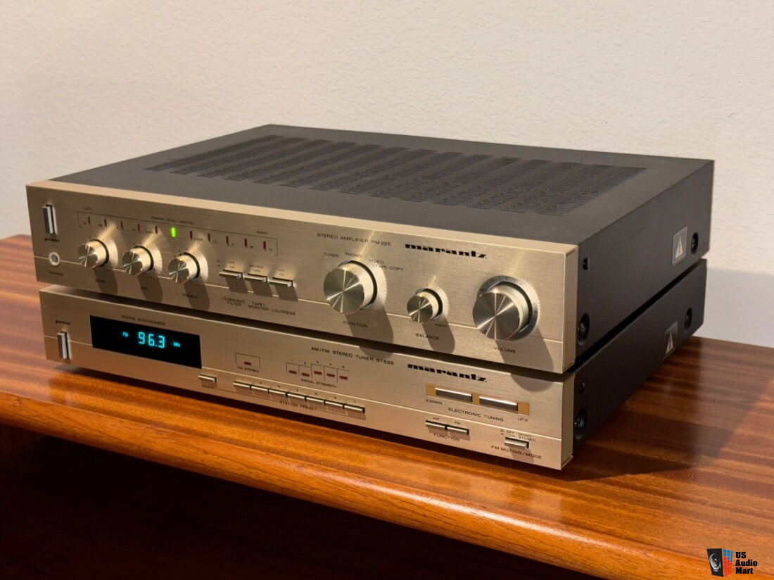 Marantz PM325 Integrated Amplifier & ST-525 AM/FM Tuner from Japan ...