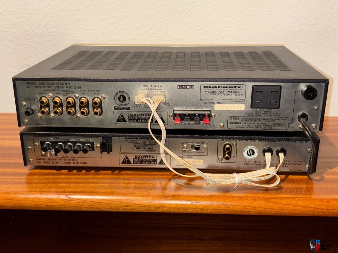 Marantz PM325 Integrated Amplifier & ST-525 AM/FM Tuner from Japan ...