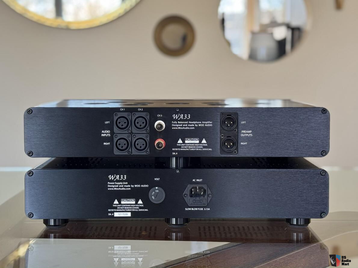 Woo Audio WA33 Balanced Headphone Amp / Preamp, Fully Loaded Tube Set ...