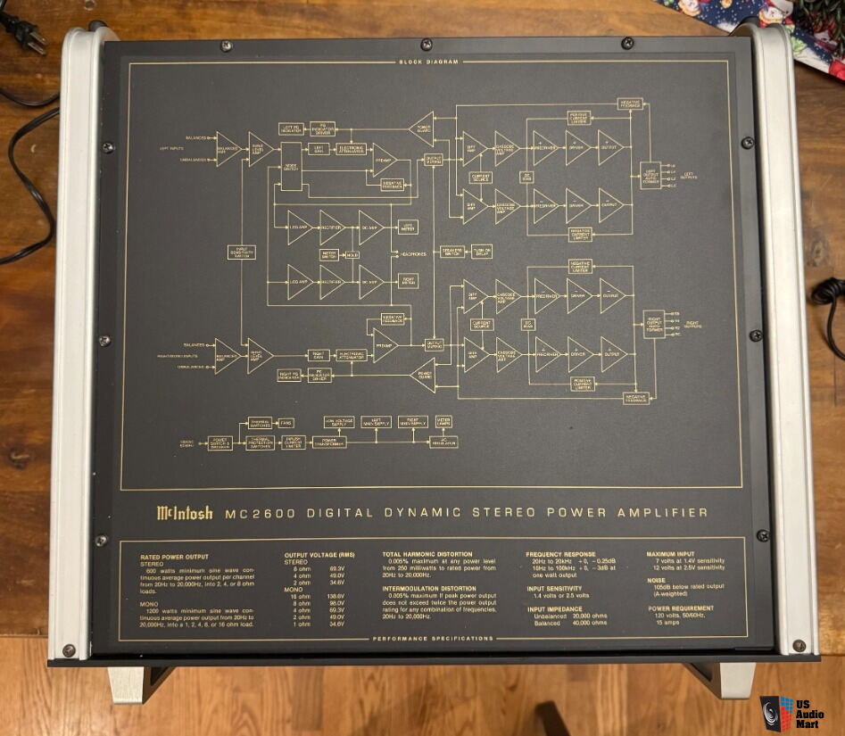 McIntosh MC2600 600 watt per channel stereo amplifier | NMint ...