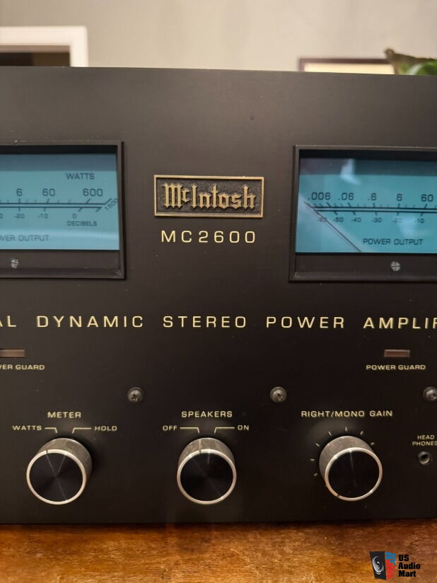 McIntosh MC2600 600 watt per channel stereo amplifier | NMint ...