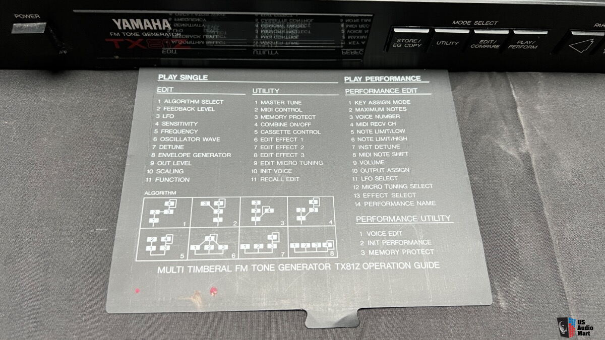 Yamaha TX81Z frequency modulation (FM) music synthesizer Photo #5500162 ...