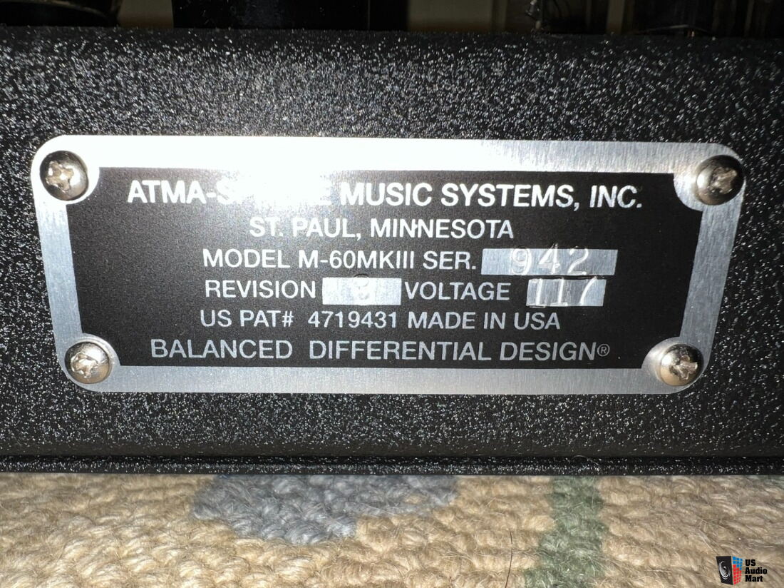 Atma-Sphere M-60 MK3.3 Photo #5500313 - US Audio Mart