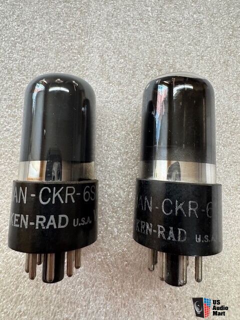 1944 KEN-RAD JAN-CKR 6SN7GT VT-231 Pair Preamp Tubes Test NOS For Sale ...