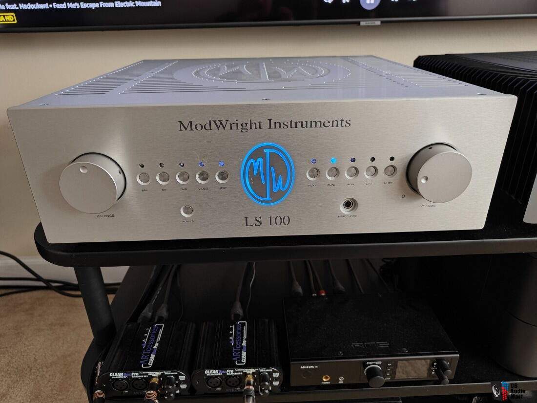 Modwright LS-100 6SN7 Tube Preamplifier SILVER 2021 BUILD DATE With 30 ...