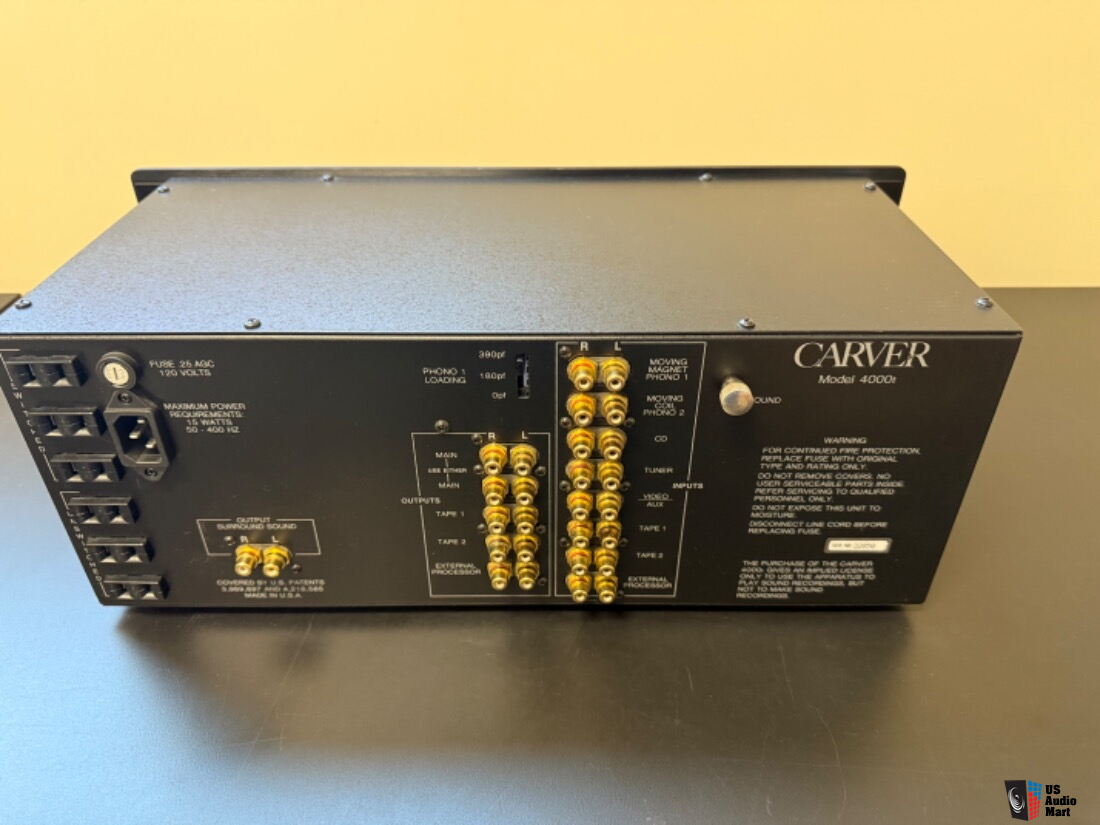 Carver 4000T Classic PreAmplifier Upgraded Photo #5509852 - US Audio Mart