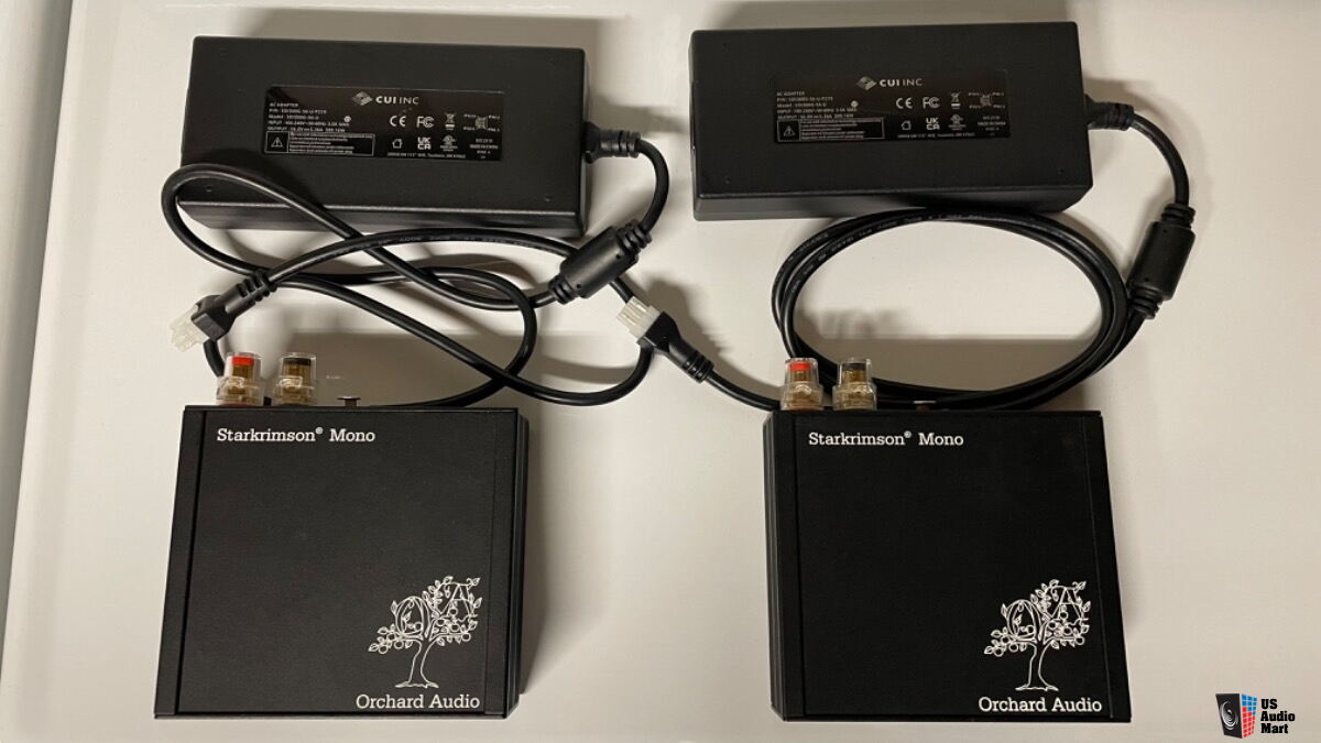 Orchard Audio Starkrimson Monoblock Amplifiers (2) w/ upgraded 300w GaN ...