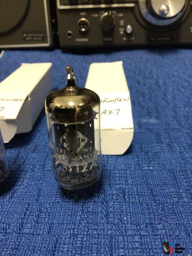 Telefunken 12AX7 Smooth Plate Tubes Matched Pair - Test New Photo ...
