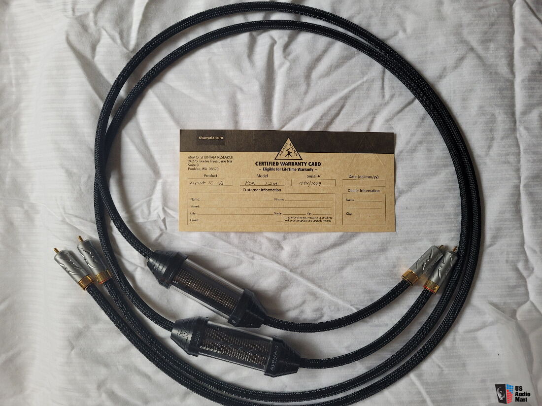 Shunyata Alpha V2 RCA 1.5m For Sale - US Audio Mart