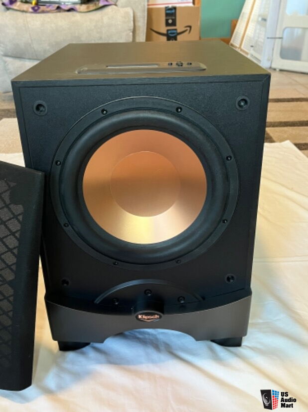 Klipsch Reference Series RW-10d Powered Sub Woofer w/ 30ft Bluejeans ...