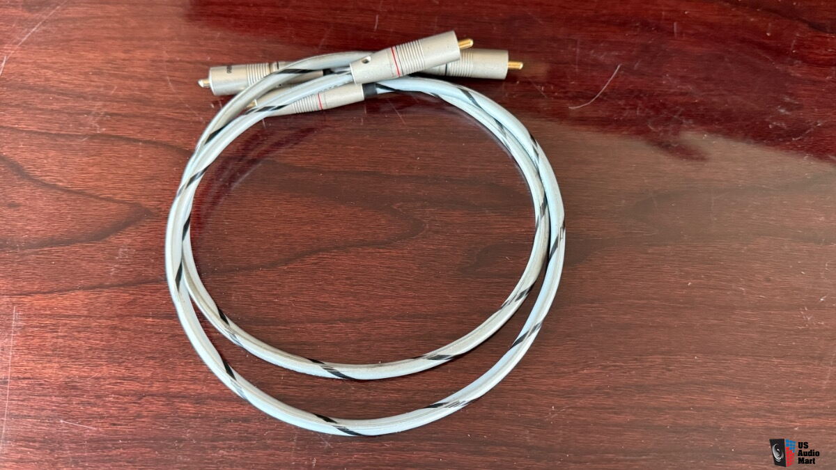 Audio Note QSSC silver interconnect. 0.5 meter with RCA terminations ...