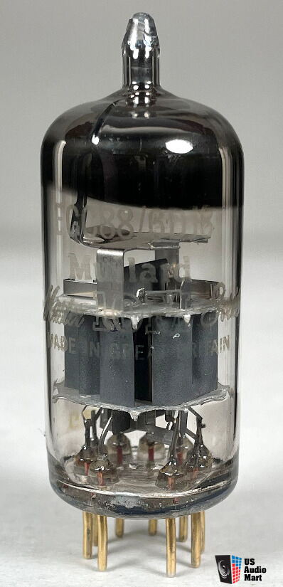 Mullard 10M ECC88/6DJ8 gold pin tube AT1000 tested good used and quiet ...