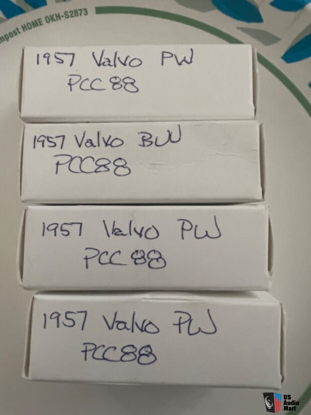 Valvo pcc88 "6922" pinch waist Quad tube set Photo #5529558 - US Audio Mart