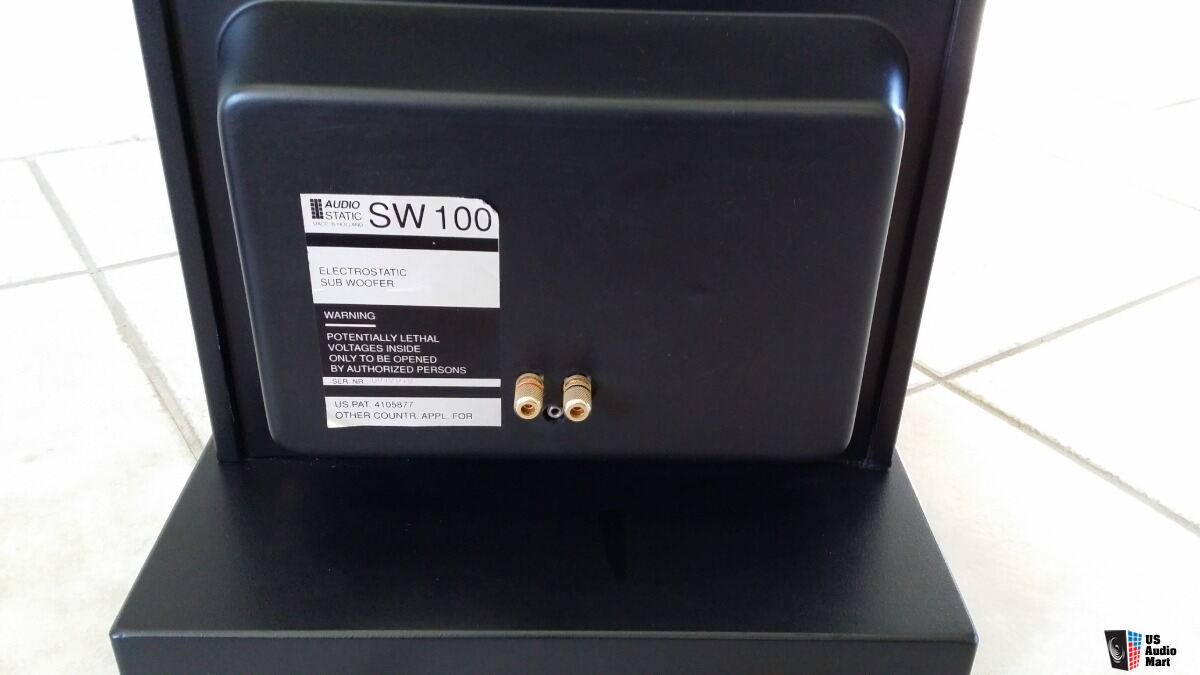 AudioStatic ES-100/SW-100 Electrostatic Speakers Photo #5536707 - US ...