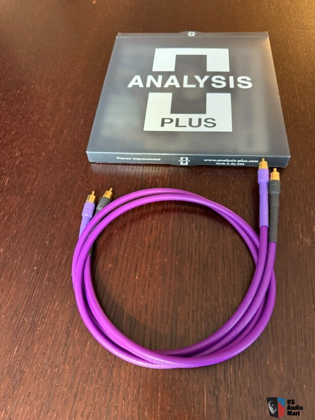 Analysis Plus Oval One RCA Interconnects 1M - Price is for 2 sets Best ...