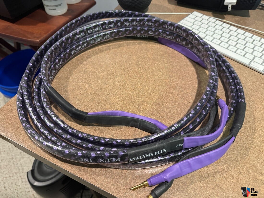 Analysis Plus Crystal Oval Speaker Cables (8') For Sale - US Audio Mart