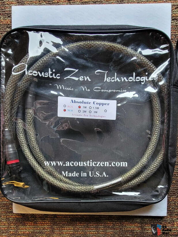 Acoustic Zen Absolute Copper 1 Metre XLR Interconnects For Sale - US ...