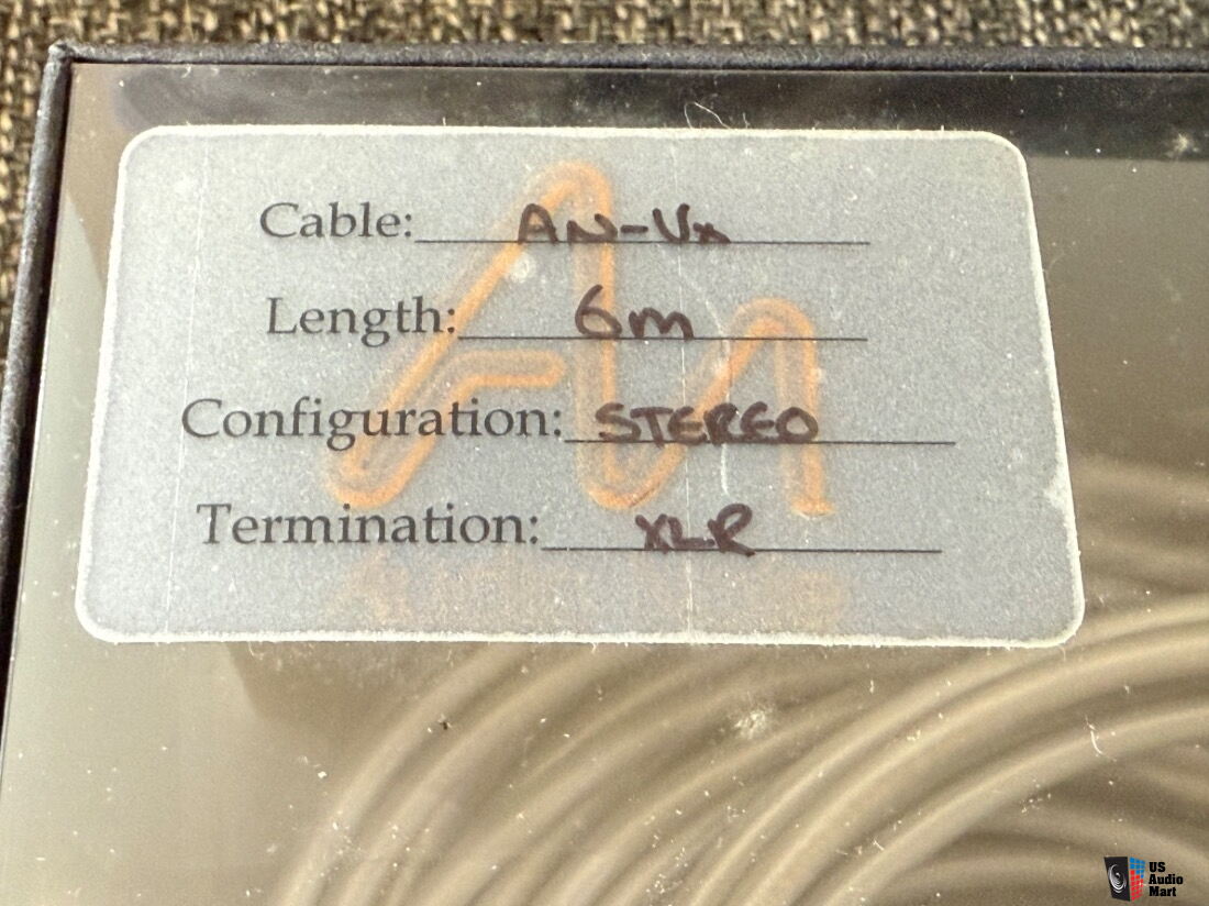 6M Audio Note UK AN-Vx 31-strand 99.99% pure silver XLR balanced ...