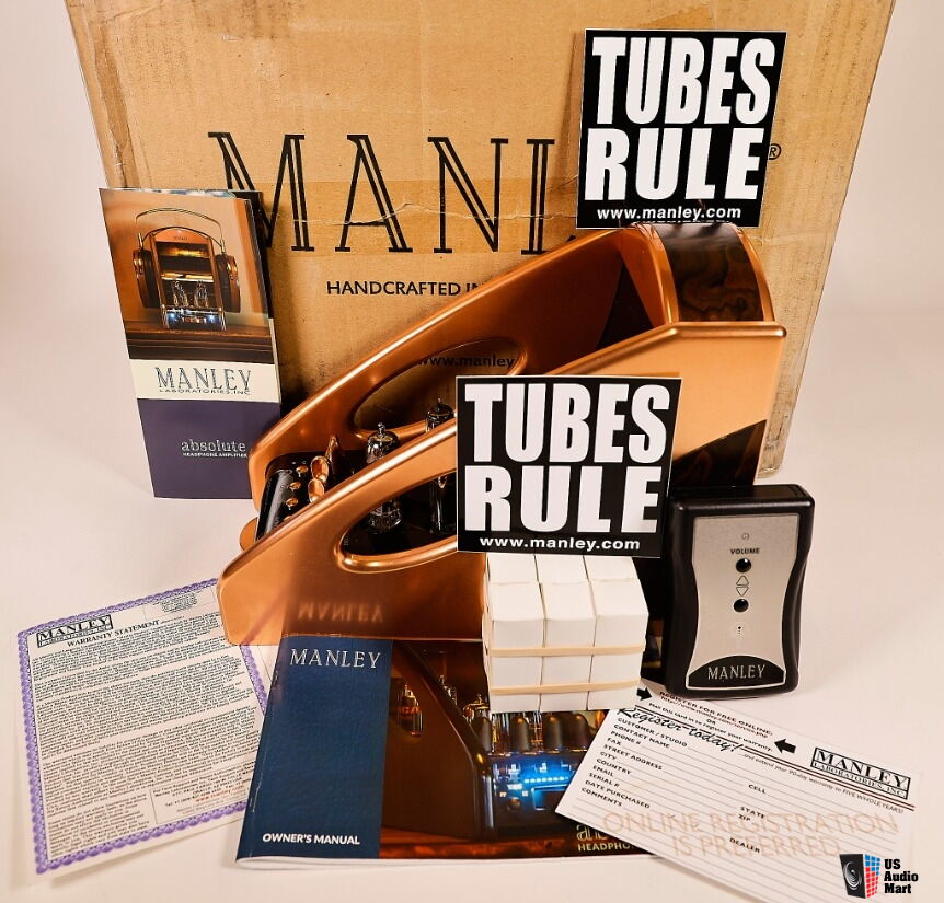 Manley ABSOLUTE Tube Headphone Amp and extra tube set and Remote Photo ...