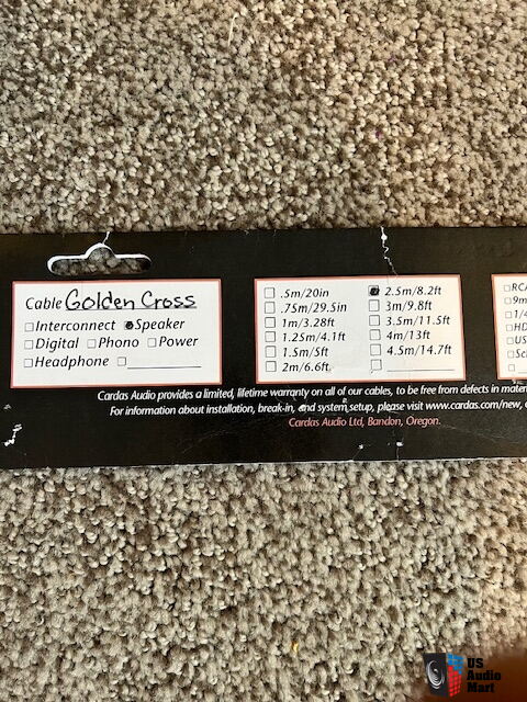 Cardas Golden Cross Speaker Cables Photo #5552085 - US Audio Mart