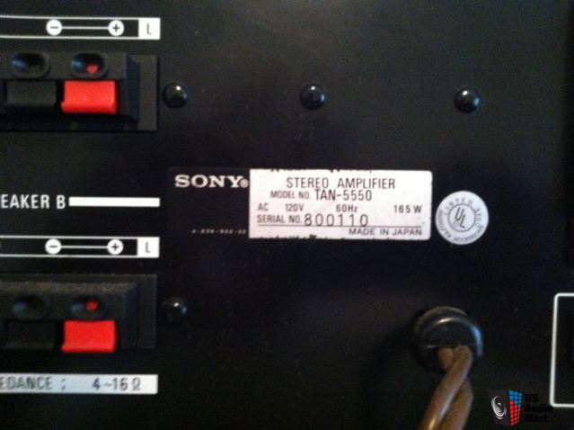 Sony TAN-5550 *VFET Amplifier Photo #556025 - US Audio Mart