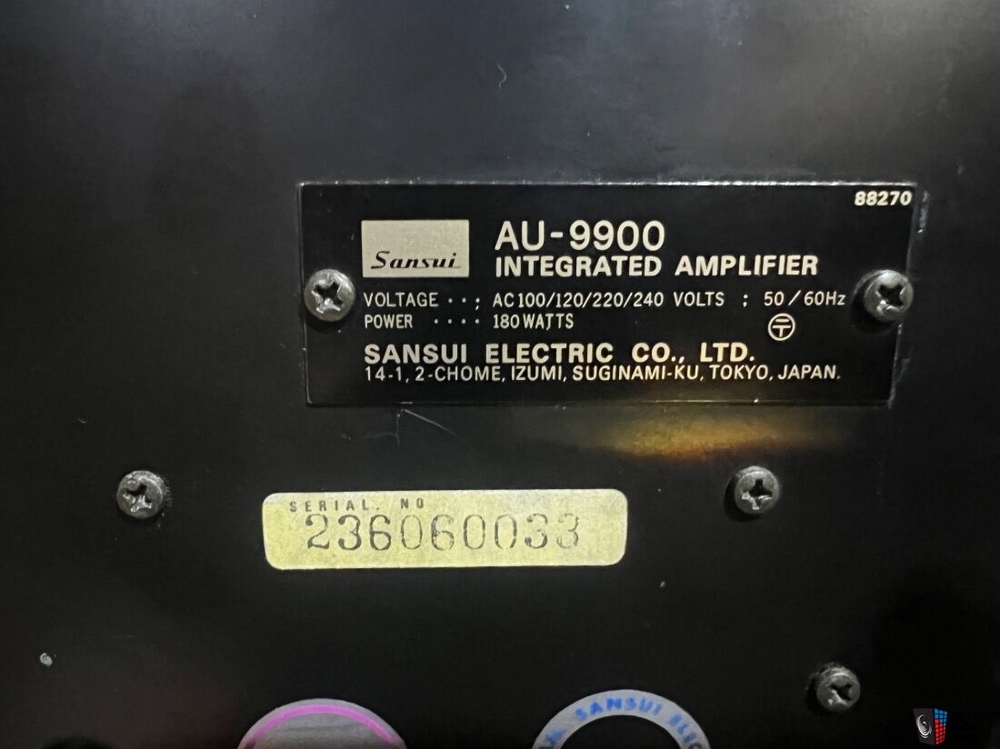 Sansui AU-9900 Integrated Amplifier & Matching TU-9900 Tuner, Perfect ...