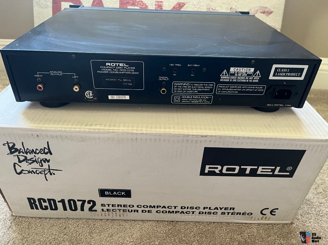 Rotel RCD 1072 CD Player Photo #5564750 - US Audio Mart